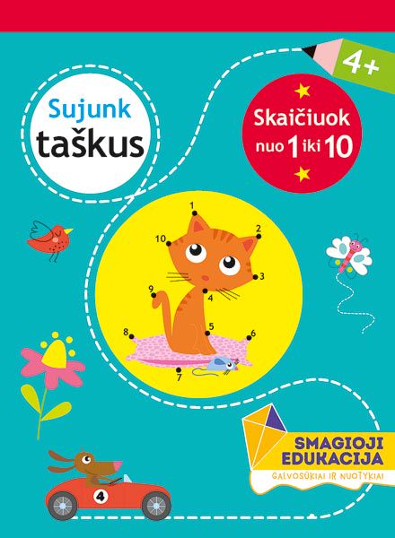 Užduotys 4 metų vaikams. Sujunk taškus | Pegasas