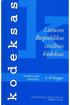 Lietuvos Respublikos civilinis kodeksas | Knyga - Pegasas