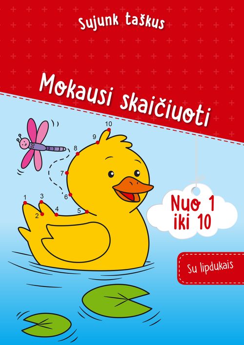 Sujunk taškus. Mokausi skaičiuoti. Ančiukas | Pegasas