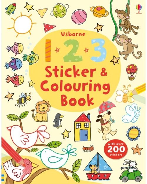 123 Sticker and Colouring book | Pegasas