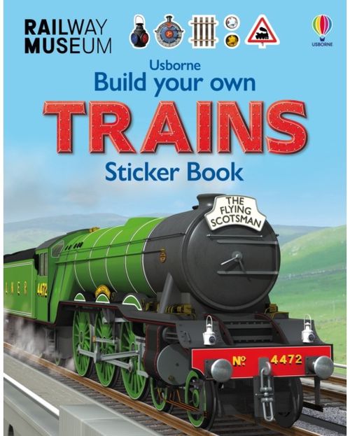 Build Your Own Trains Sticker Book | Pegasas