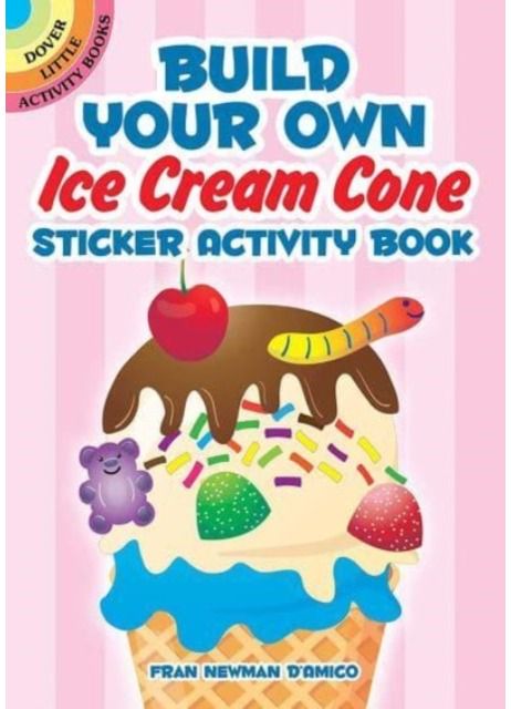 Build Your Own Ice Cream Cone Sticker Activity Book | Pegasas