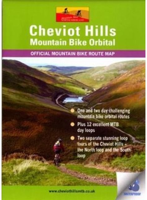 Cheviot Hills Mountain Bike Orbital Map Waterproof Route Map | Pegasas