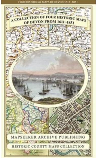 Devon 1611 - 1836 - Fold Up Map that features a collection of Four ...