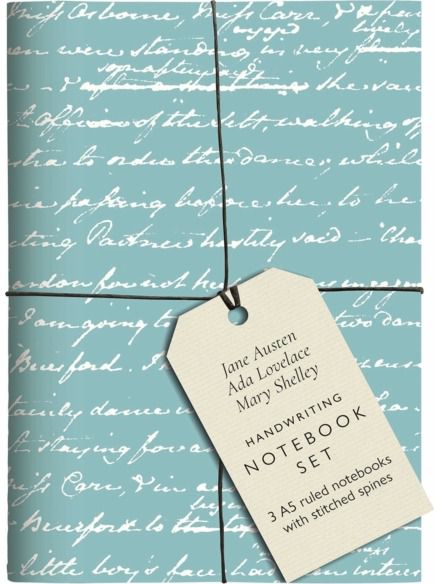 Jane Austen, Ada Lovelace, Mary Shelley Handwriting Notebook Set 3 A5 ...