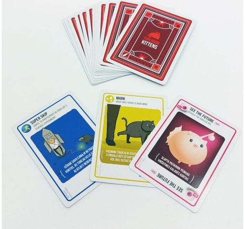 Stalo žaidimo EXPLODING KITTENS papildymas: STREAKING KITTENS (LT) | Pegasas