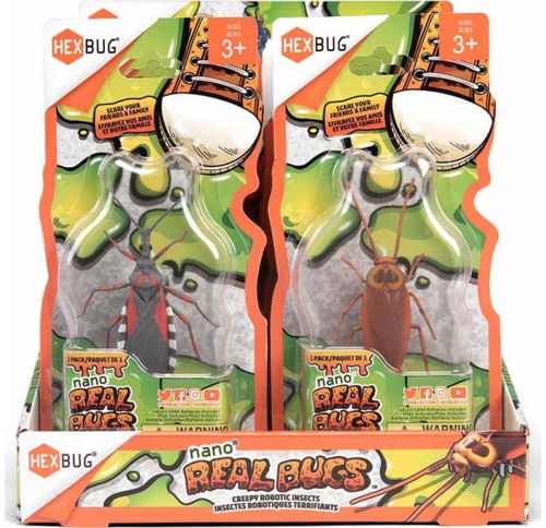 Robotas vabalas HEXBUG Nano Real Bugs įv. rūšys LR44/AG13 pridėtos | Pegasas