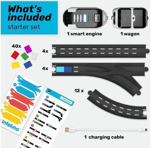 Išmaniųjų traukinių rinkinys INTELINO J-1 Smart Train Starter Set